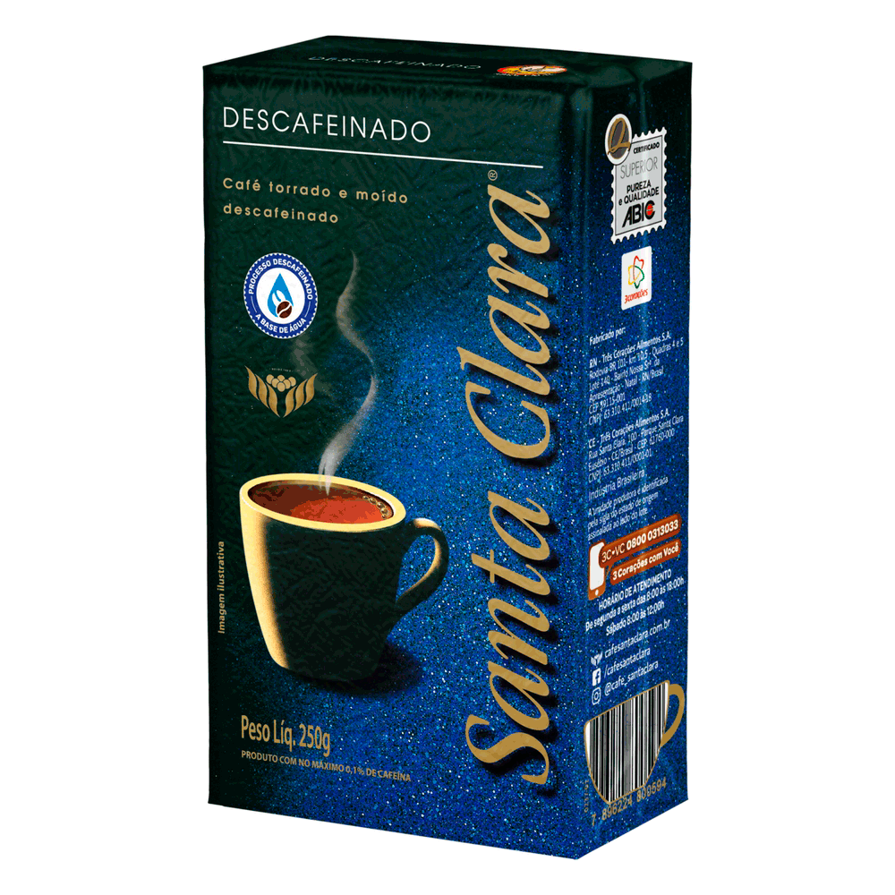CAFE STA CLARA VAC DESCAF 250G - hiperideal