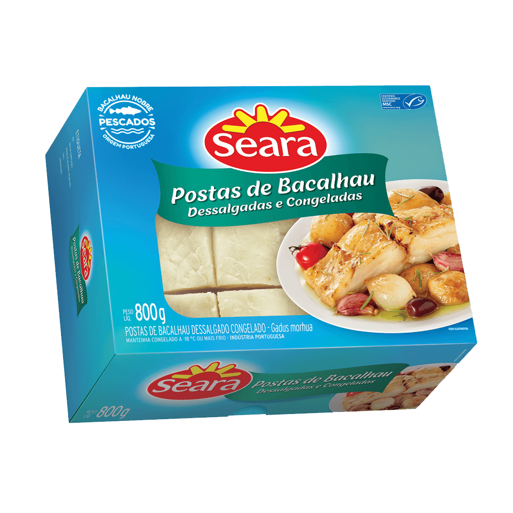 Posta De Bacalhau Seara 800g - hiperideal
